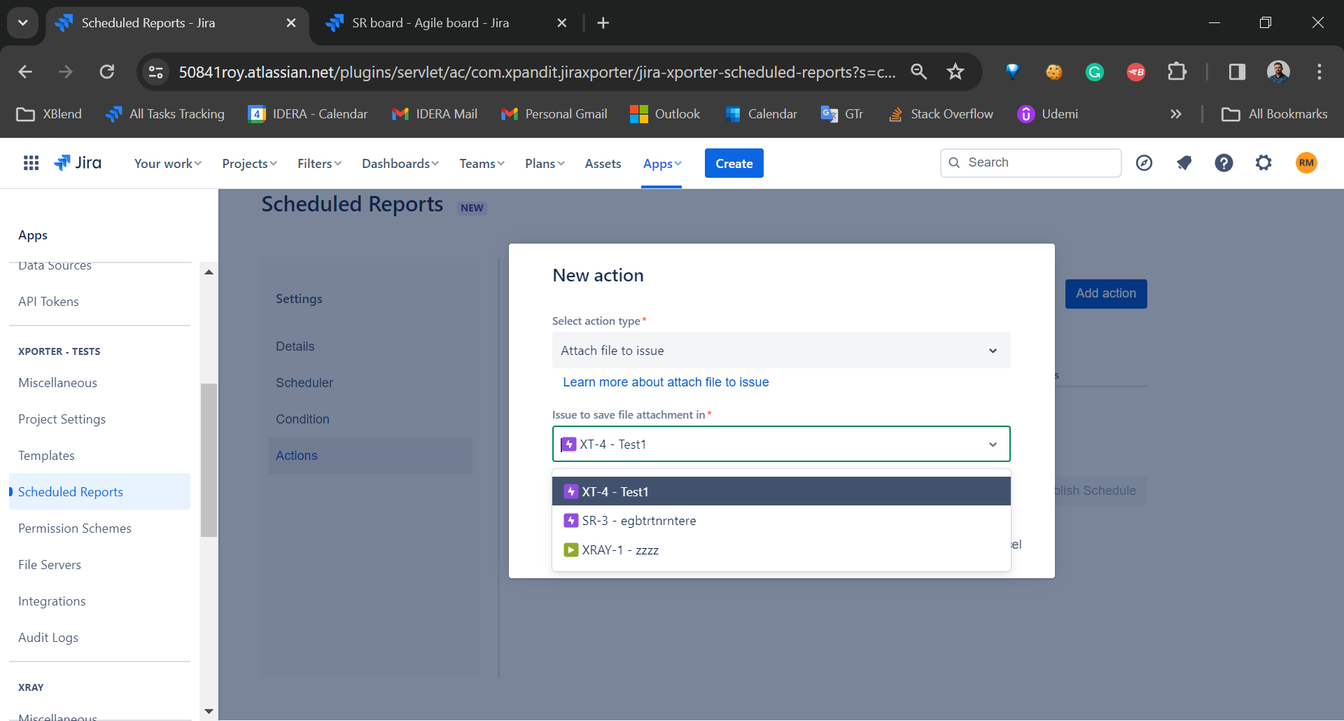 [XPORTERCLOUD-2172] Scheduled Report - "Issue to save the attachment" field editing problem ...